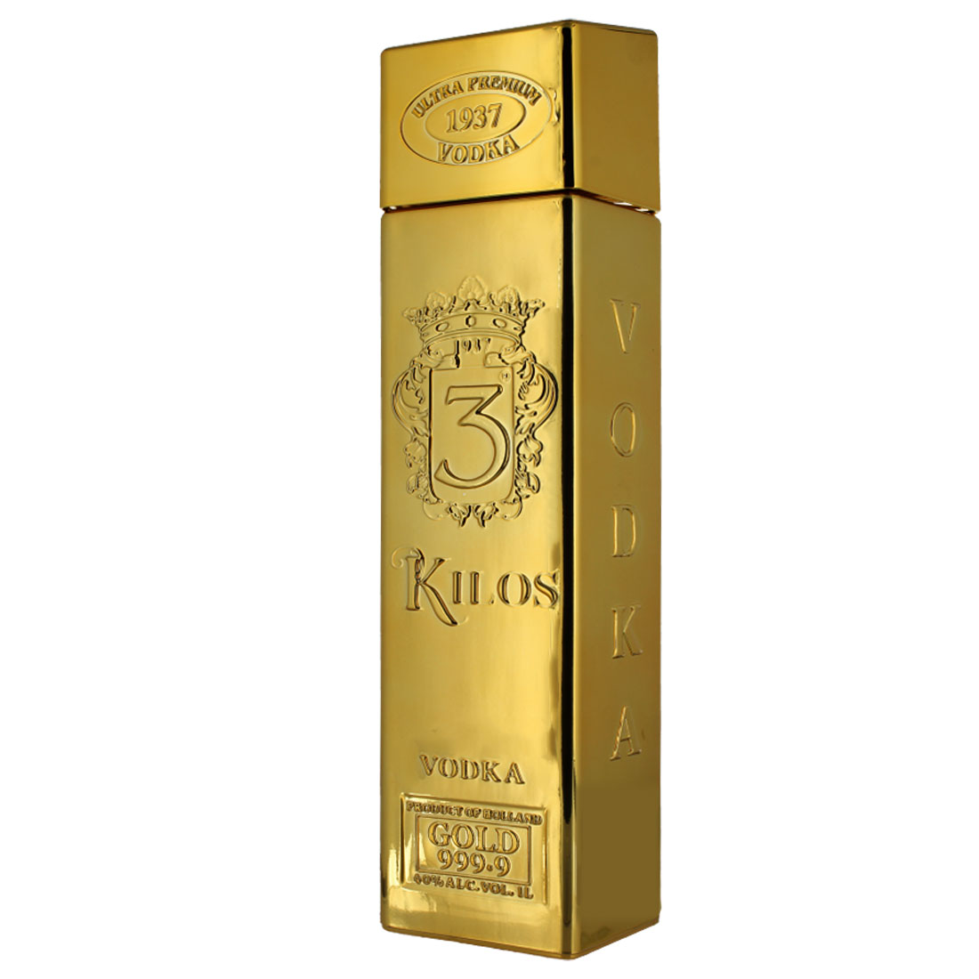 3 Kilos Gold Bar Vodka 100cl Prestige Drinks