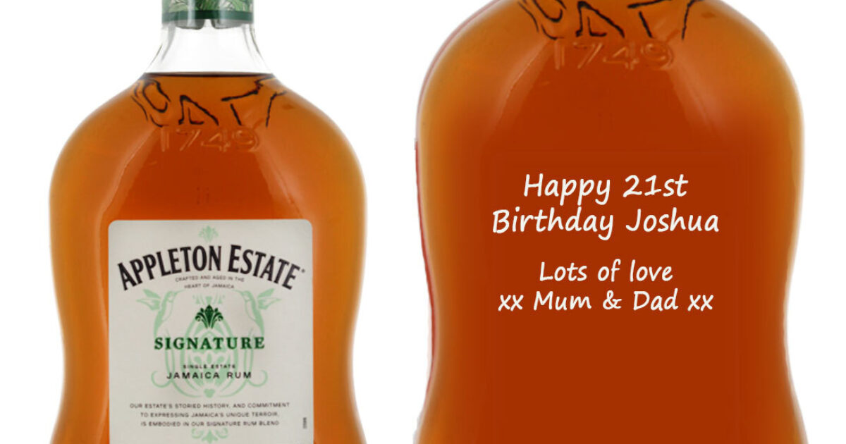 Personalised Appleton Signature Blend VX Rum 70cl | Prestige Drinks