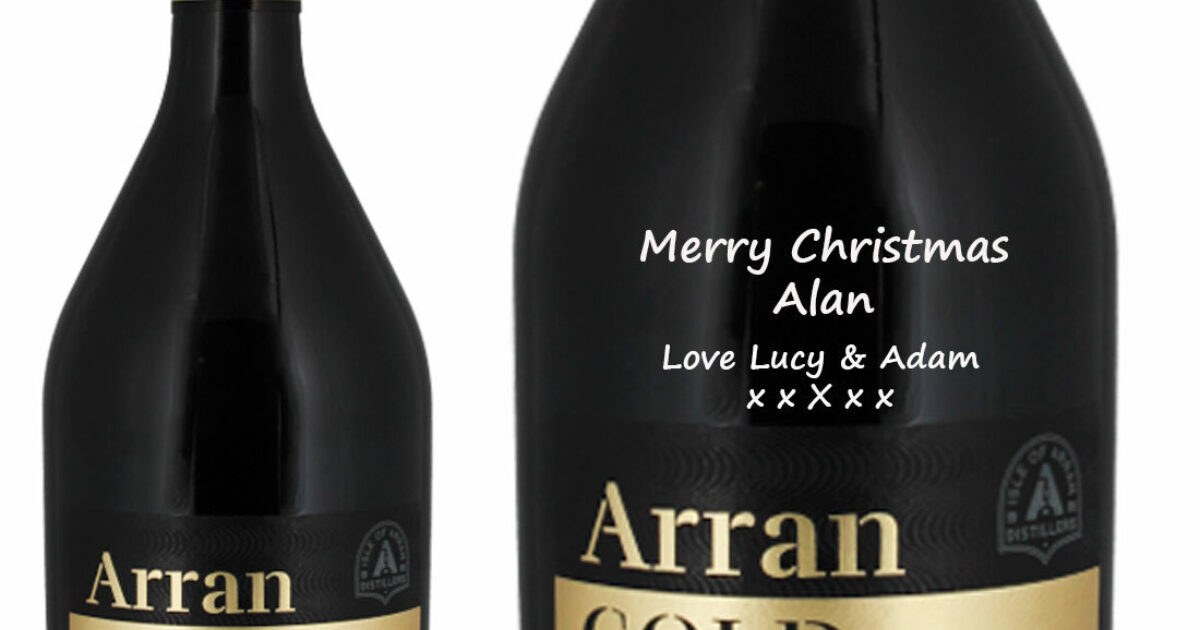 Personalised Arran Gold Whisky Cream Liqueur 70cl | Prestige Drinks
