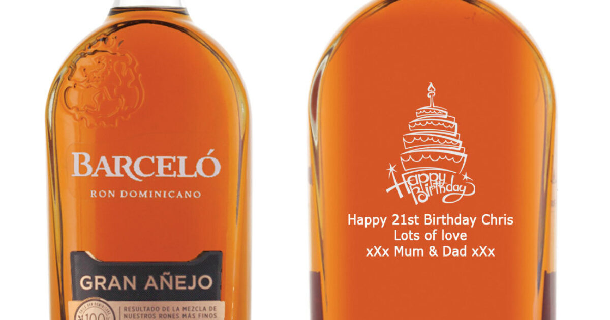 Personalised Ron Barcelo Gran Anejo Rum | Prestige Drinks