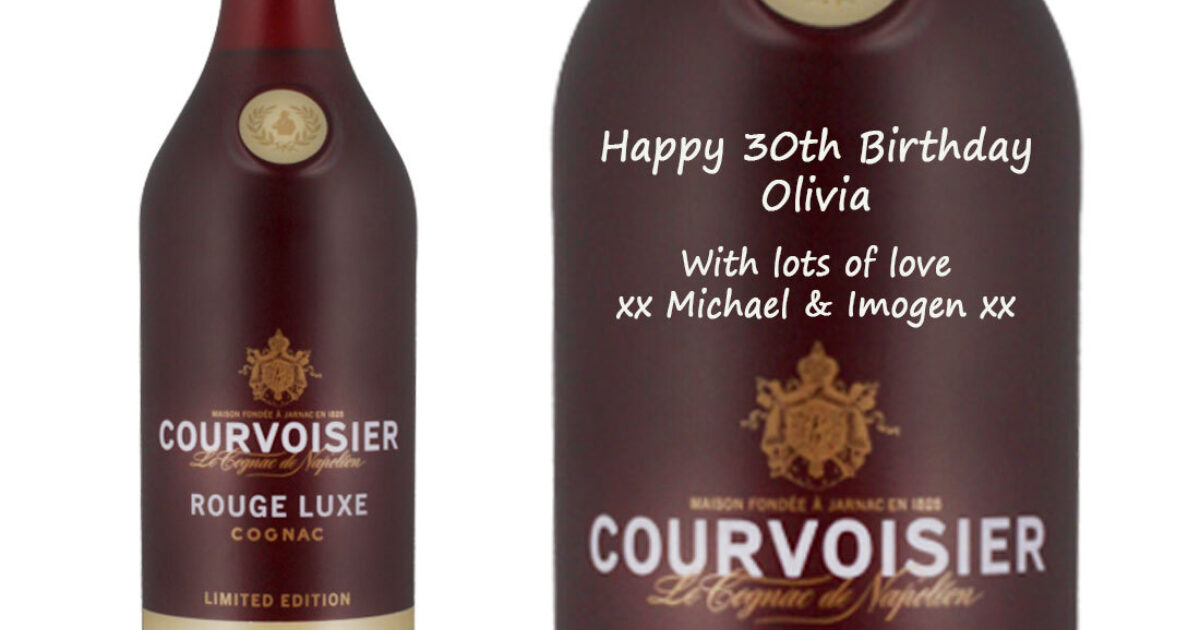 Personalised Courvoisier Rouge Luxe Cognac | Prestige Drinks