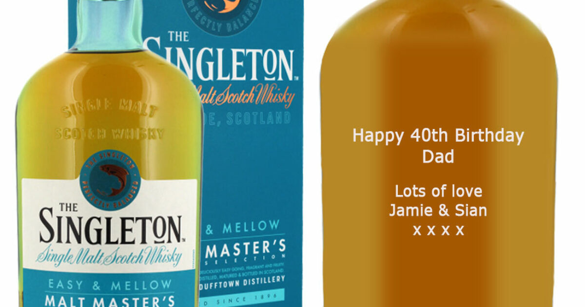 Personalised The Singleton Malt Master's Selection… | Prestige Drinks