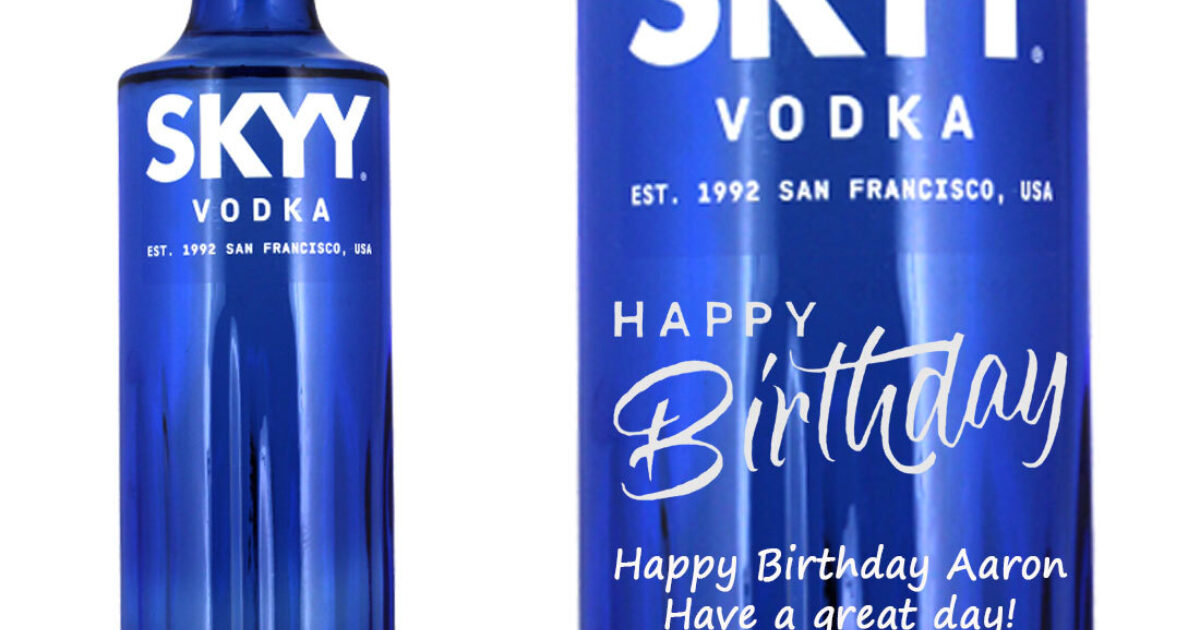 Personalised Skyy Vodka 70cl | Prestige Drinks