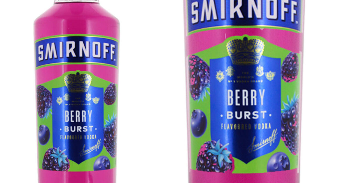 Personalised Smirnoff Berry Burst Vodka 70cl | Prestige Drinks
