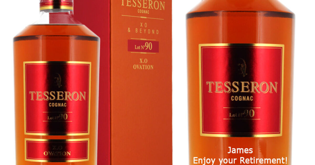 Personalised Tesseron Lot 90 XO Ovation Cognac | Prestige Drinks