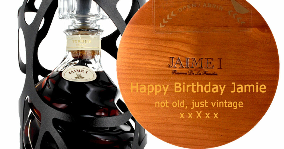 Personalised Torres Jaime 1 30 Year Old Brandy 70cl | Prestige Drinks