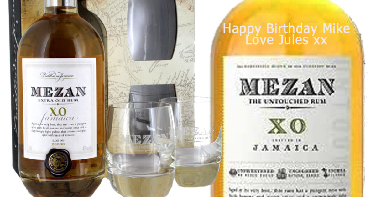 Personalised Mezan Jamaica XO Barrique Rum 70cl… | Prestige Drinks
