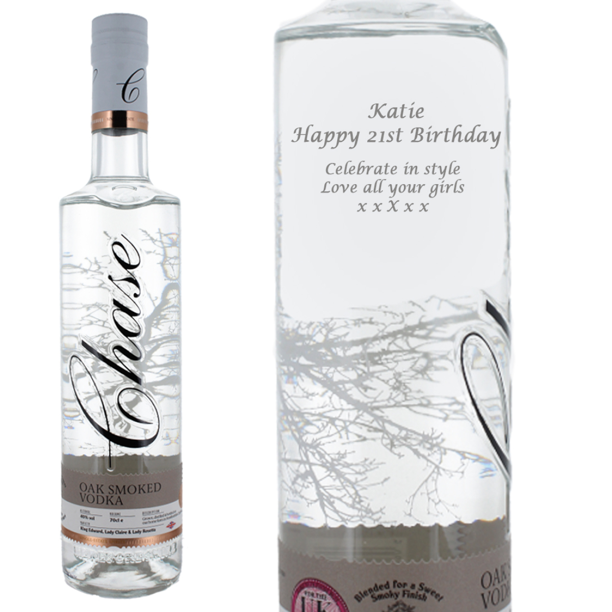 Personalised Chase Smoked Vodka 70cl | Prestige Drinks