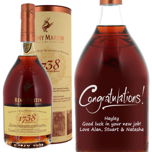 Remy Martin Cognac Gifts Personalised | Prestige Drinks