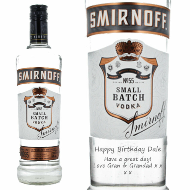 Personalised Smirnoff Vodka Gifts | Prestige Drinks