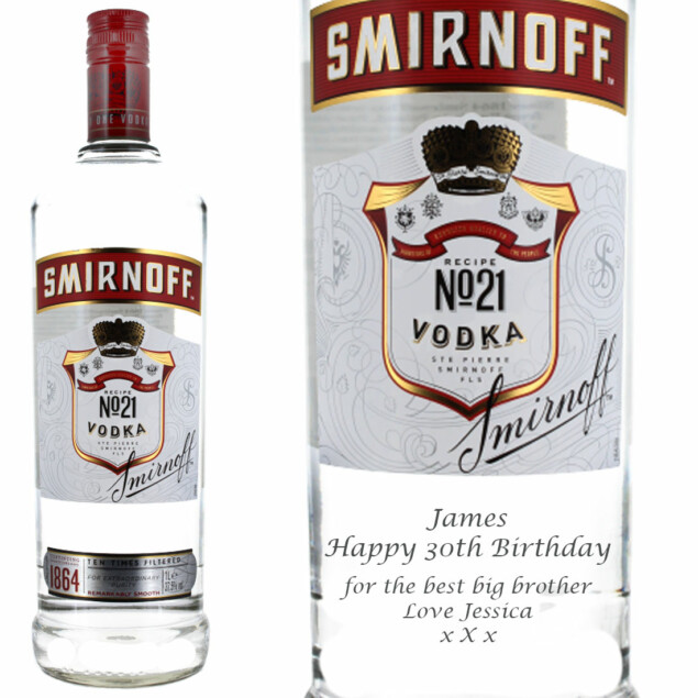 Personalised Smirnoff Vodka Gifts | Prestige Drinks